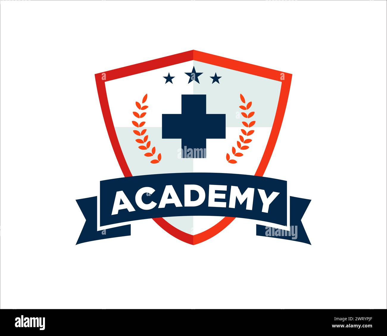 health academy logo designs simple modern for education logo Stock ...