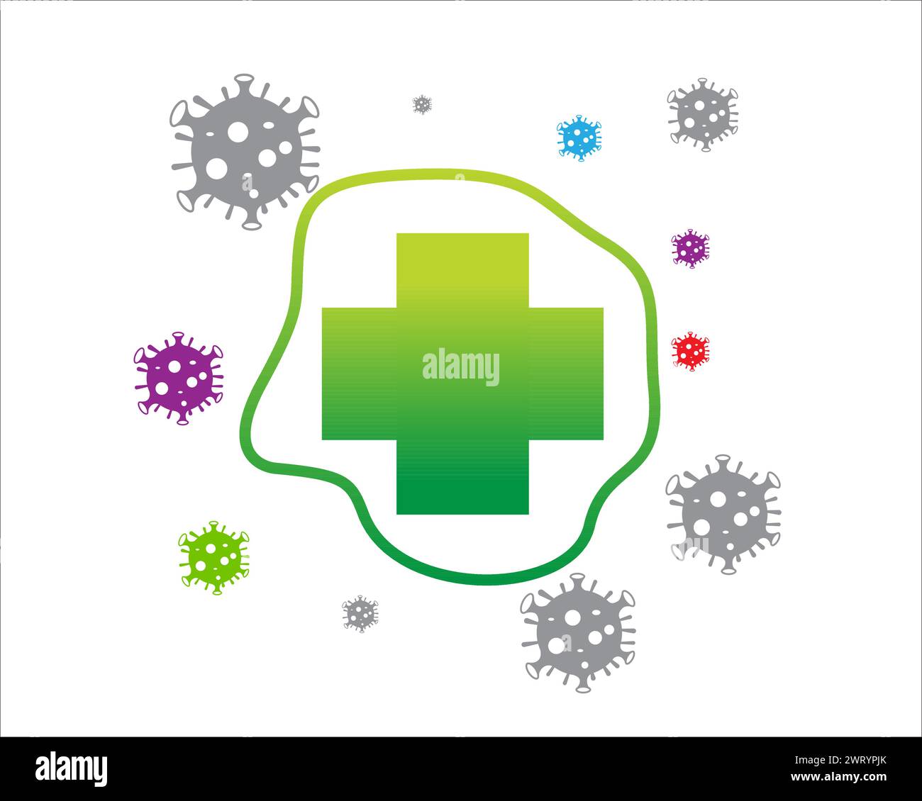 medical protection, for health care from virus attack Stock Vector ...