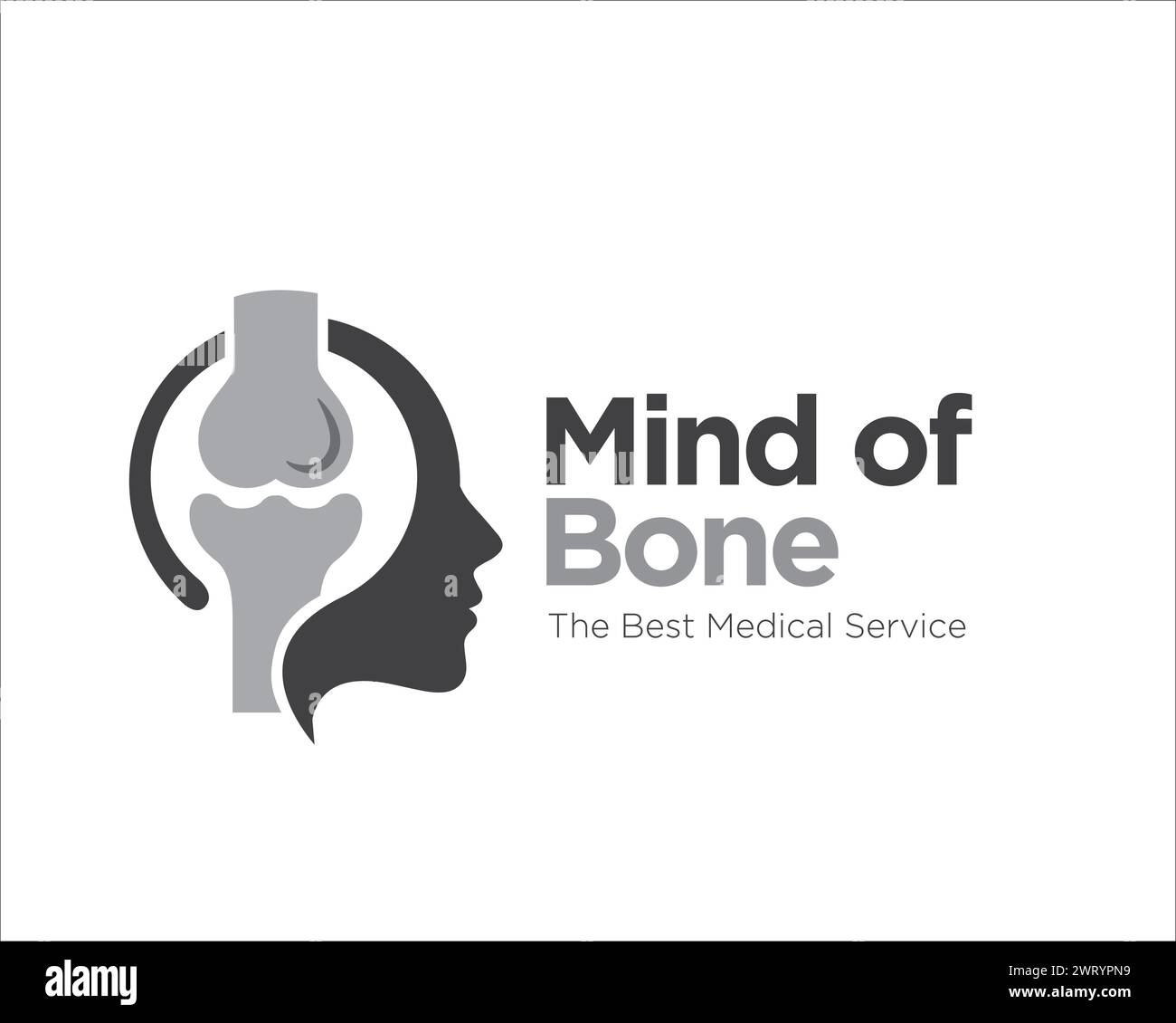 mind of bone consultation logo designs for medical service Stock Vector ...