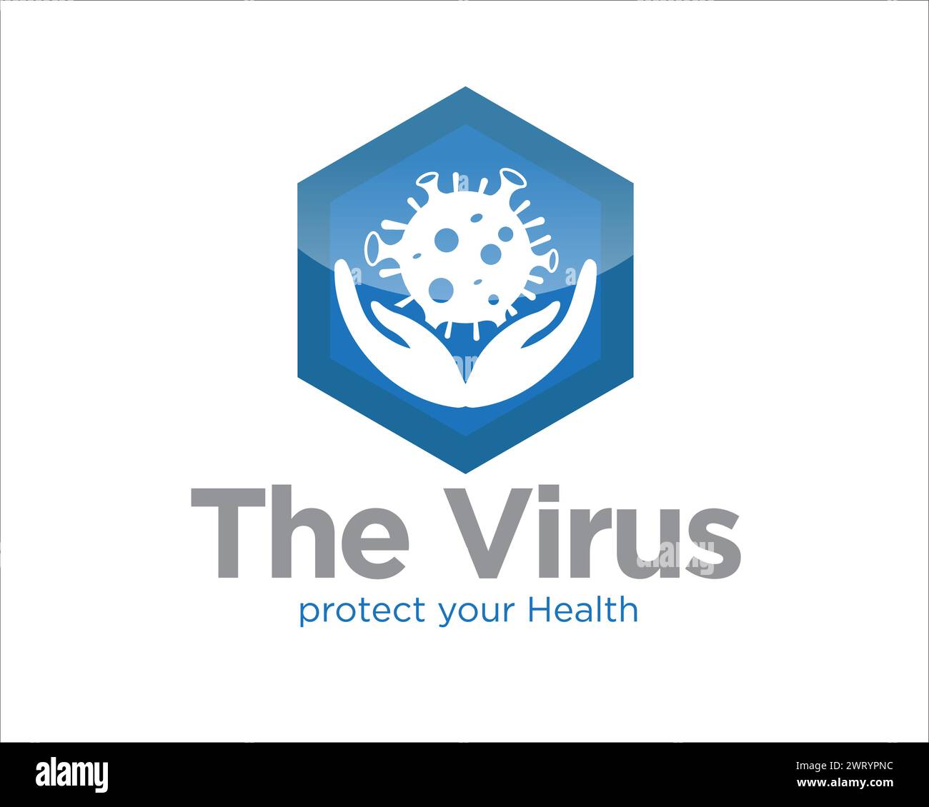 hand protection from virus logo designs for medical service Stock ...