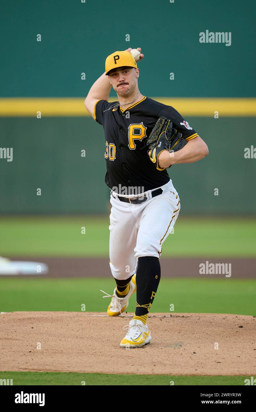 Pittsburgh Pirates pitcher Paul Skenes (30) during an inaugural MLB ...