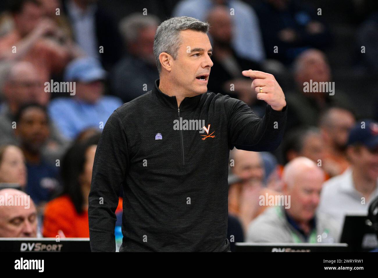 Virginia head coach Tony Bennett during the second half of an NCAA ...