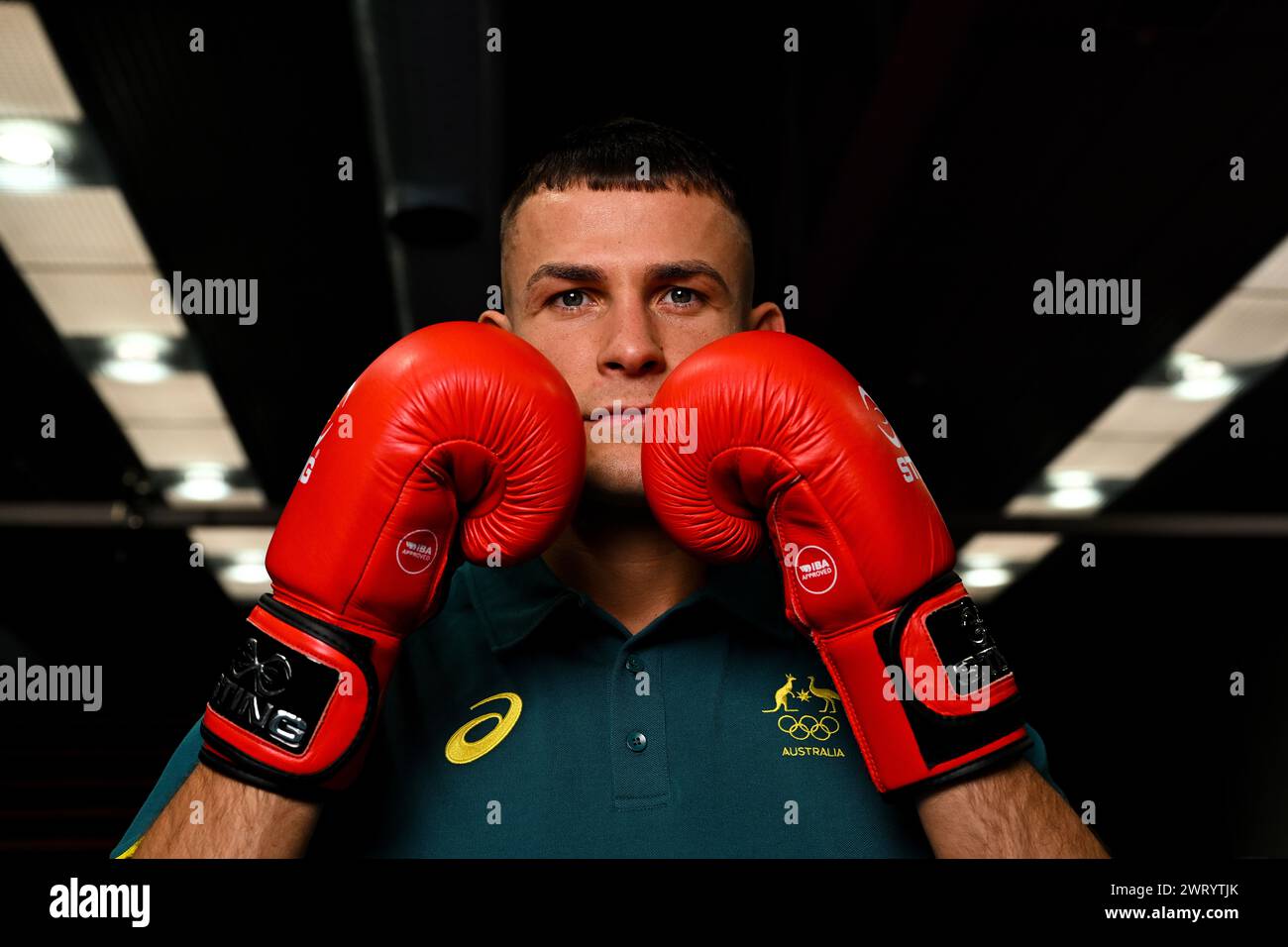 Canberra, Australia. 15th Mar, 2024. Australian boxer Harry Garside ...