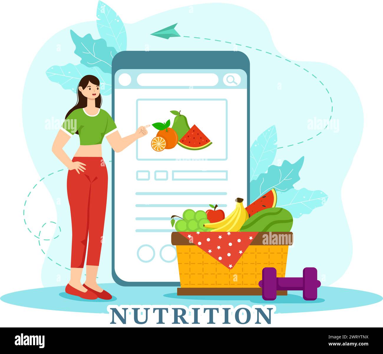 Nutrition Store Vector Illustration with Dietary Supplement of Vitamins ...