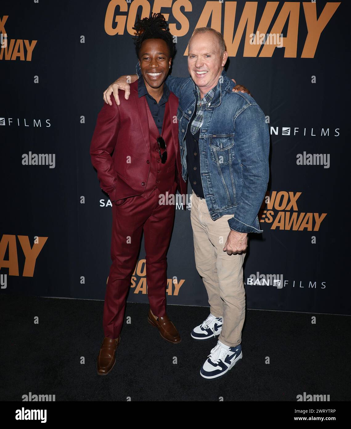 Los Angeles, USA. 14th Mar, 2024. Chad Chambers, Michael Keaton arrives ...