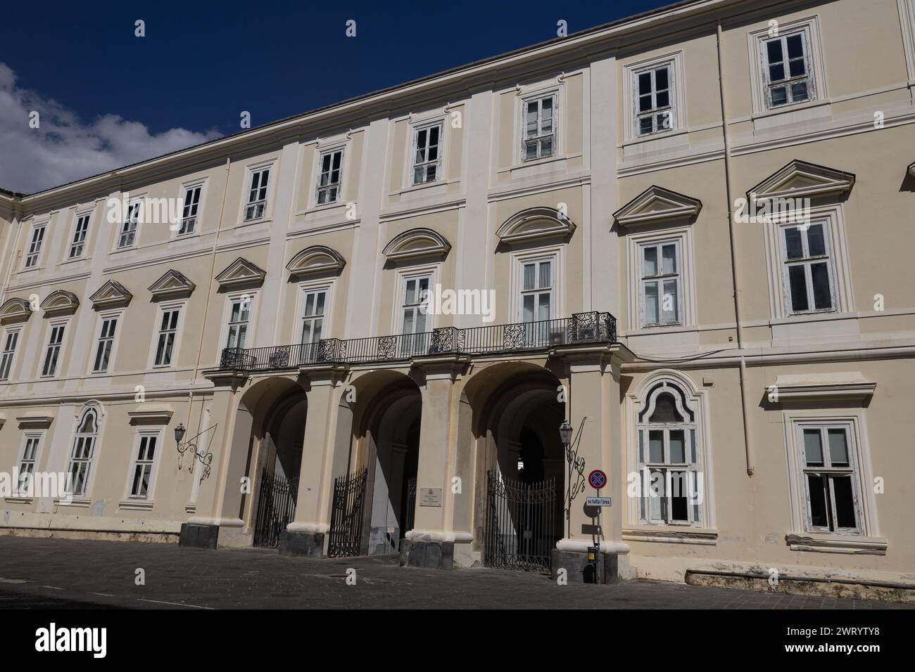 Portici (Naples), Italy - 14 March, 2024. View of the Royal Palace ...
