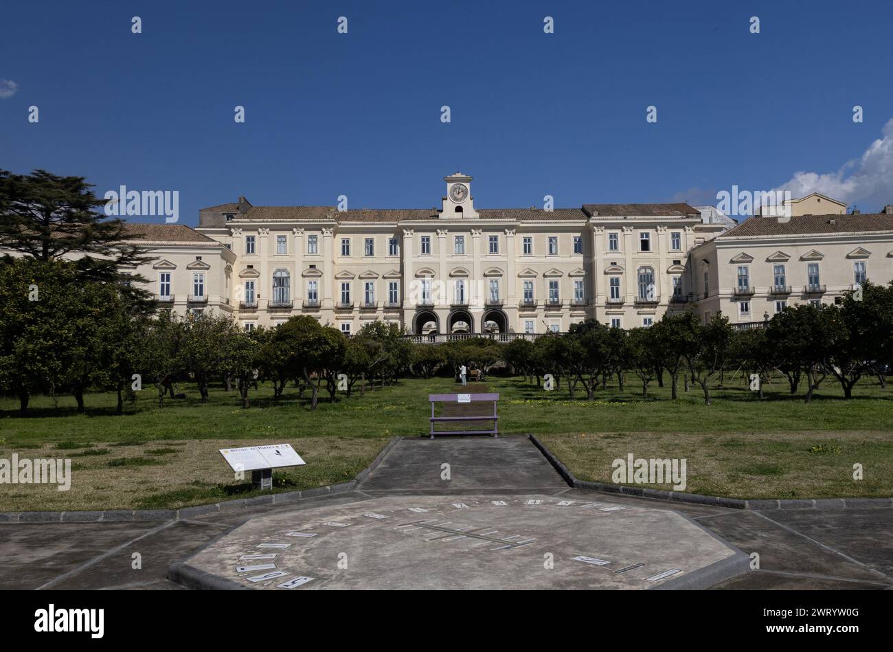 Portici (Naples), Italy - 14 March, 2024. View of the Royal Palace ...
