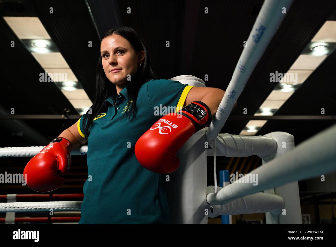 Canberra, Australia. 15th Mar, 2024. Australian boxer Tyla McDonald ...