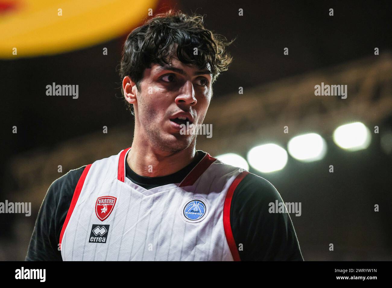 Varese, Italy. 13th Mar, 2024. Scott Ulaneo #6 of Itelyum Varese looks ...
