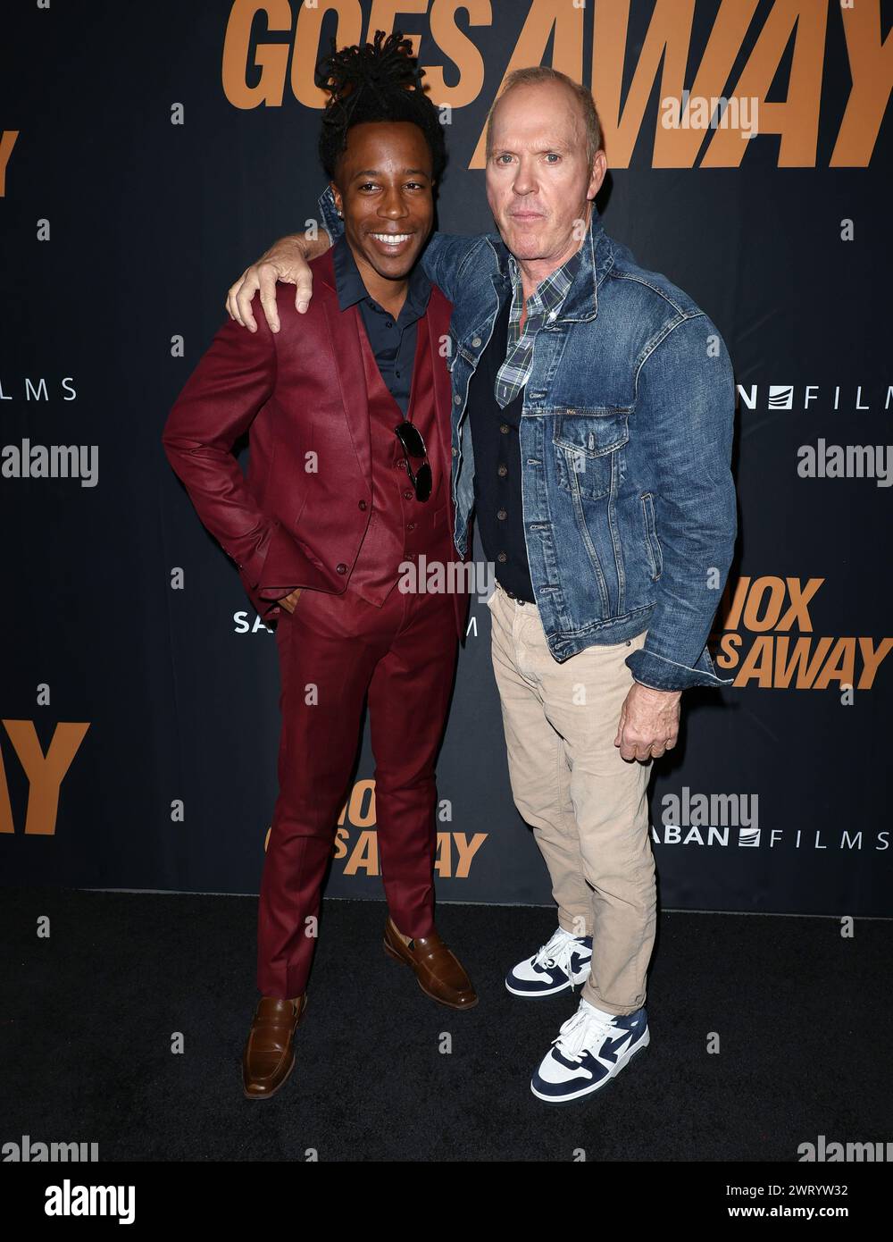 Los Angeles, USA. 14th Mar, 2024. Chad Chambers, Michael Keaton arrives ...