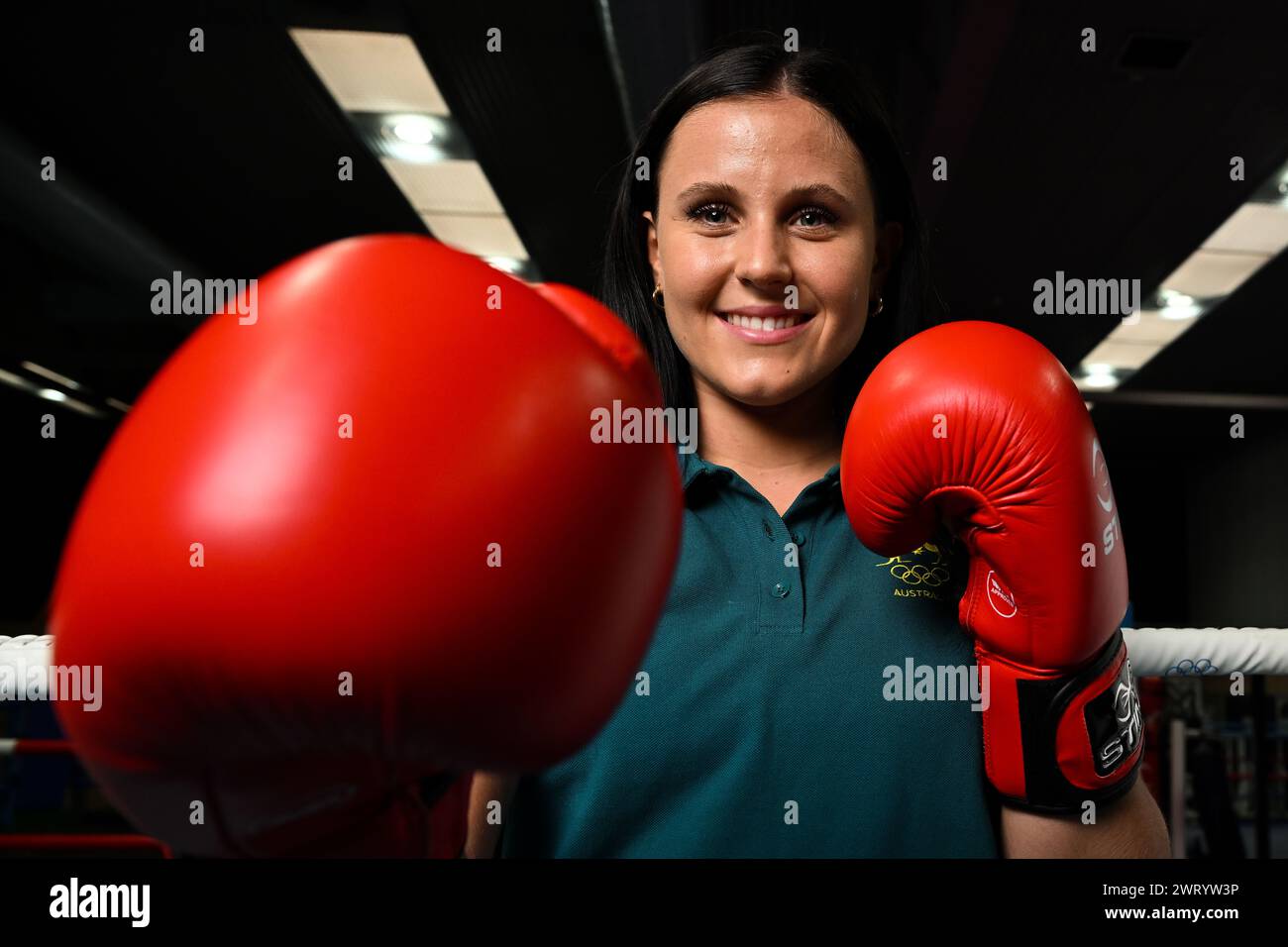 Canberra, Australia. 15th Mar, 2024. Australian boxer Tyla McDonald ...