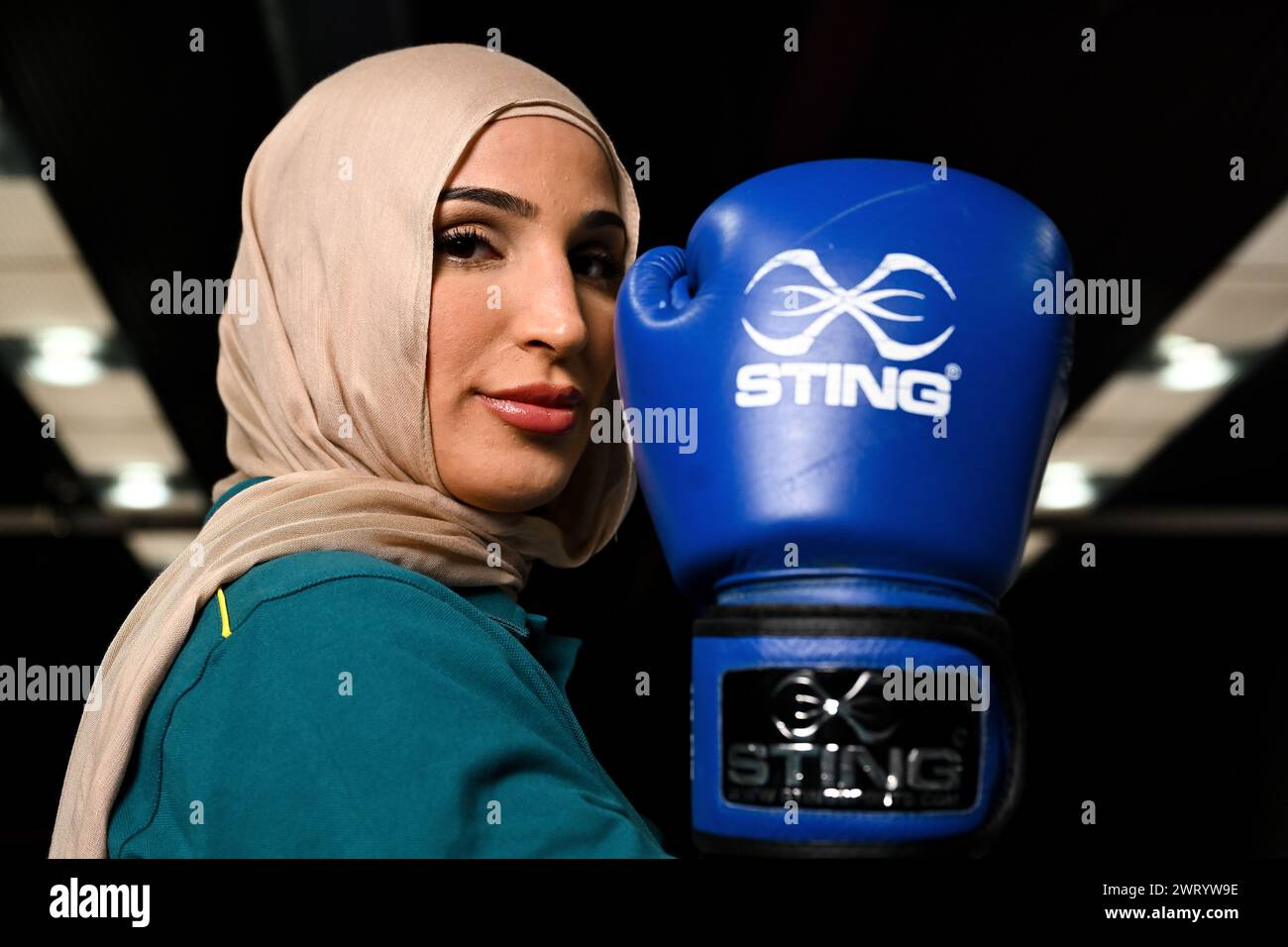 Canberra, Australia. 15th Mar, 2024. Australian boxer Tina Rahimi poses ...