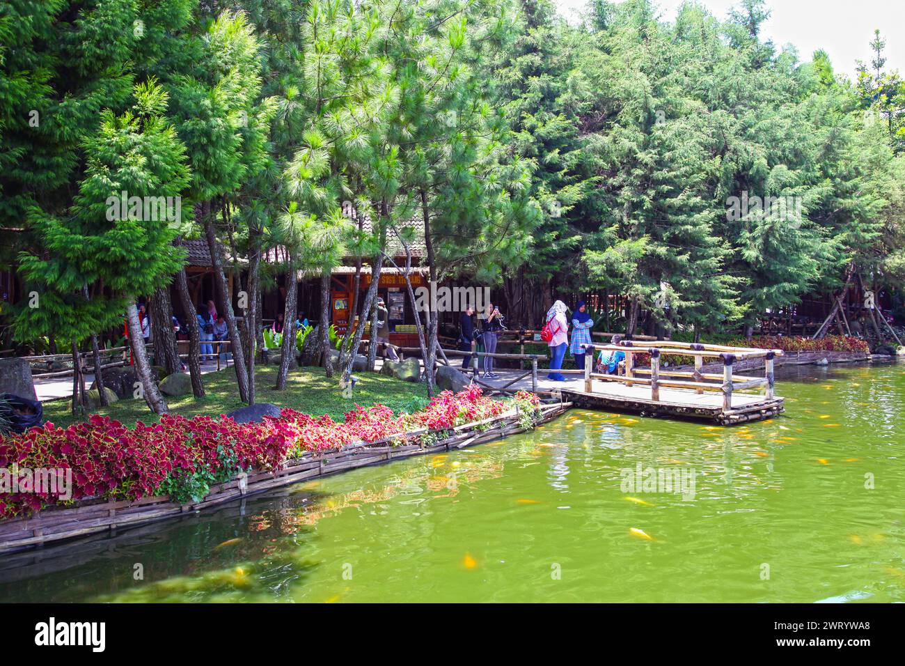 Floating Market in Lembang, north of Bandung City in West Java ...