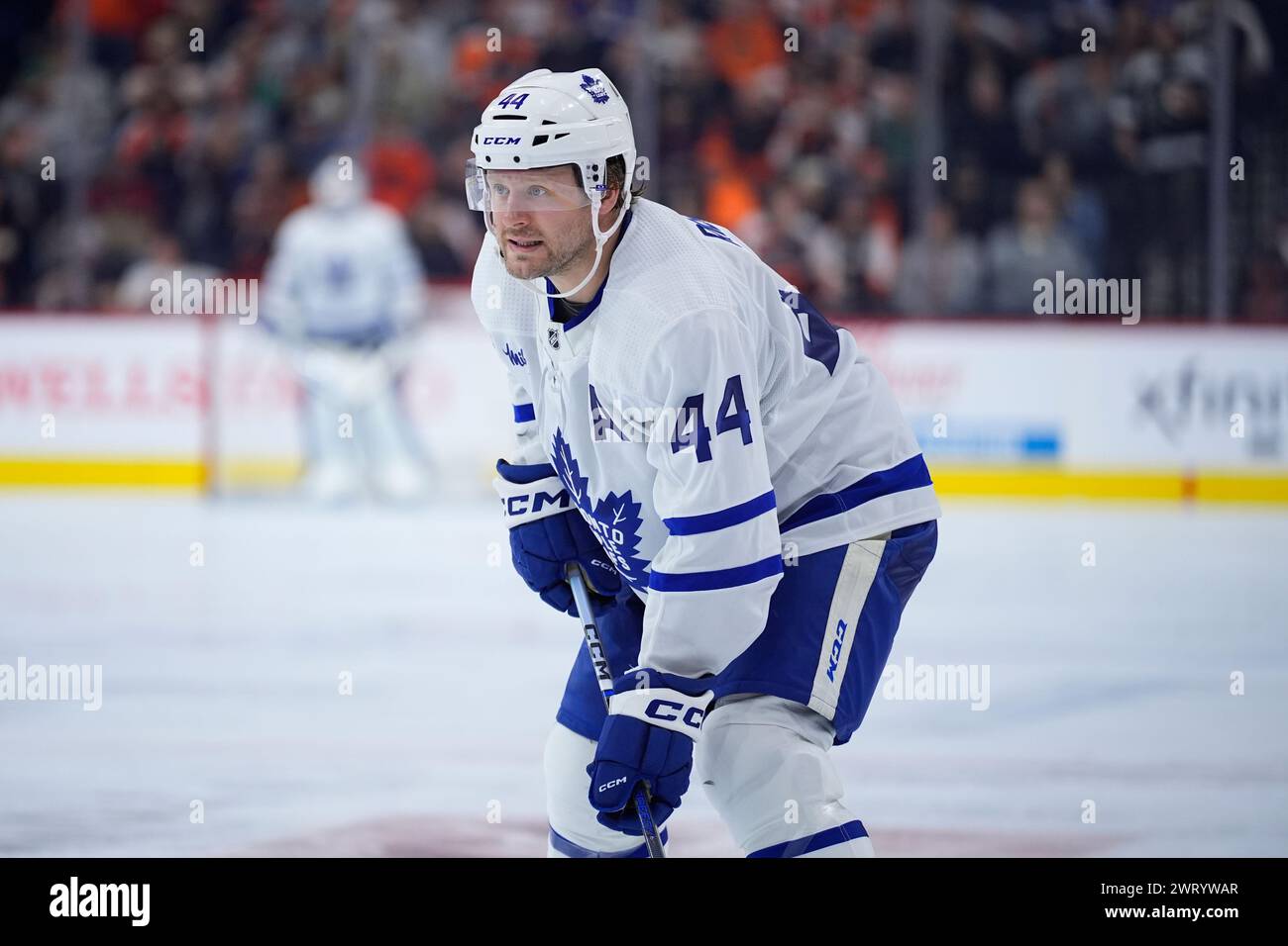 Toronto Maple Leafs' Morgan Rielly plays during an NHL hockey game ...