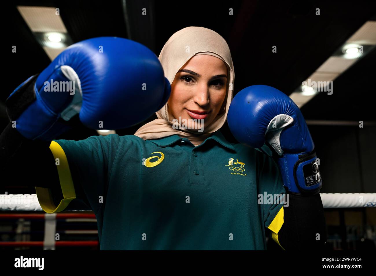 Canberra, Australia. 15th Mar, 2024. Australian boxer Tina Rahimi poses ...