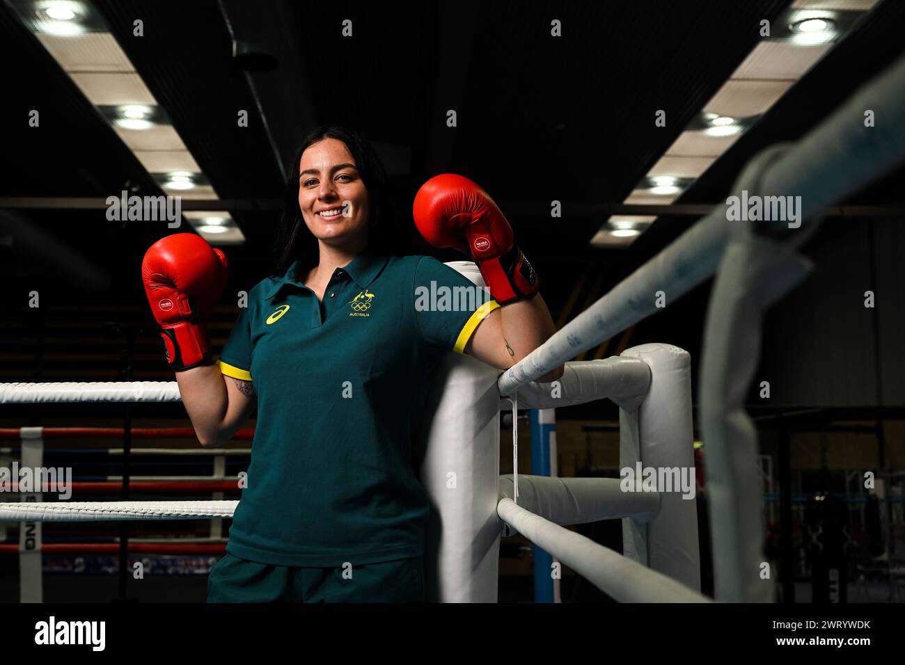 Canberra, Australia. 15th Mar, 2024. Australian boxer Caitlin Parker ...