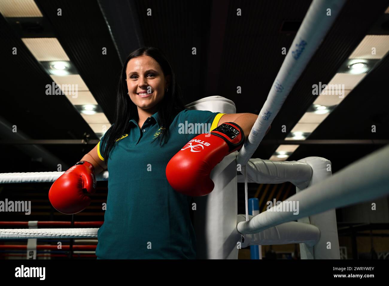 Canberra, Australia. 15th Mar, 2024. Australian boxer Tyla McDonald ...