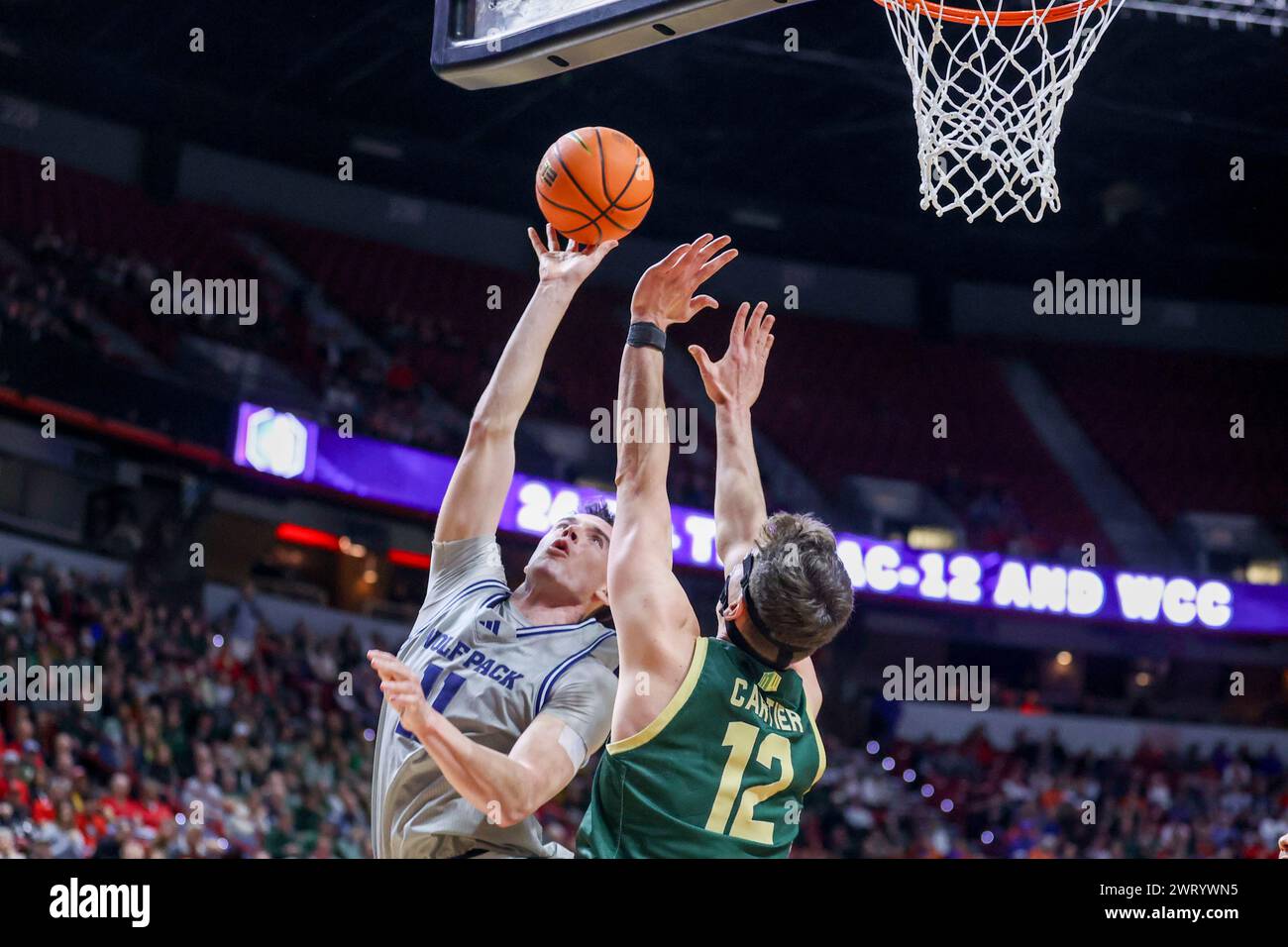 Nevada forward Nick Davidson (11) shoots over Colorado State forward ...