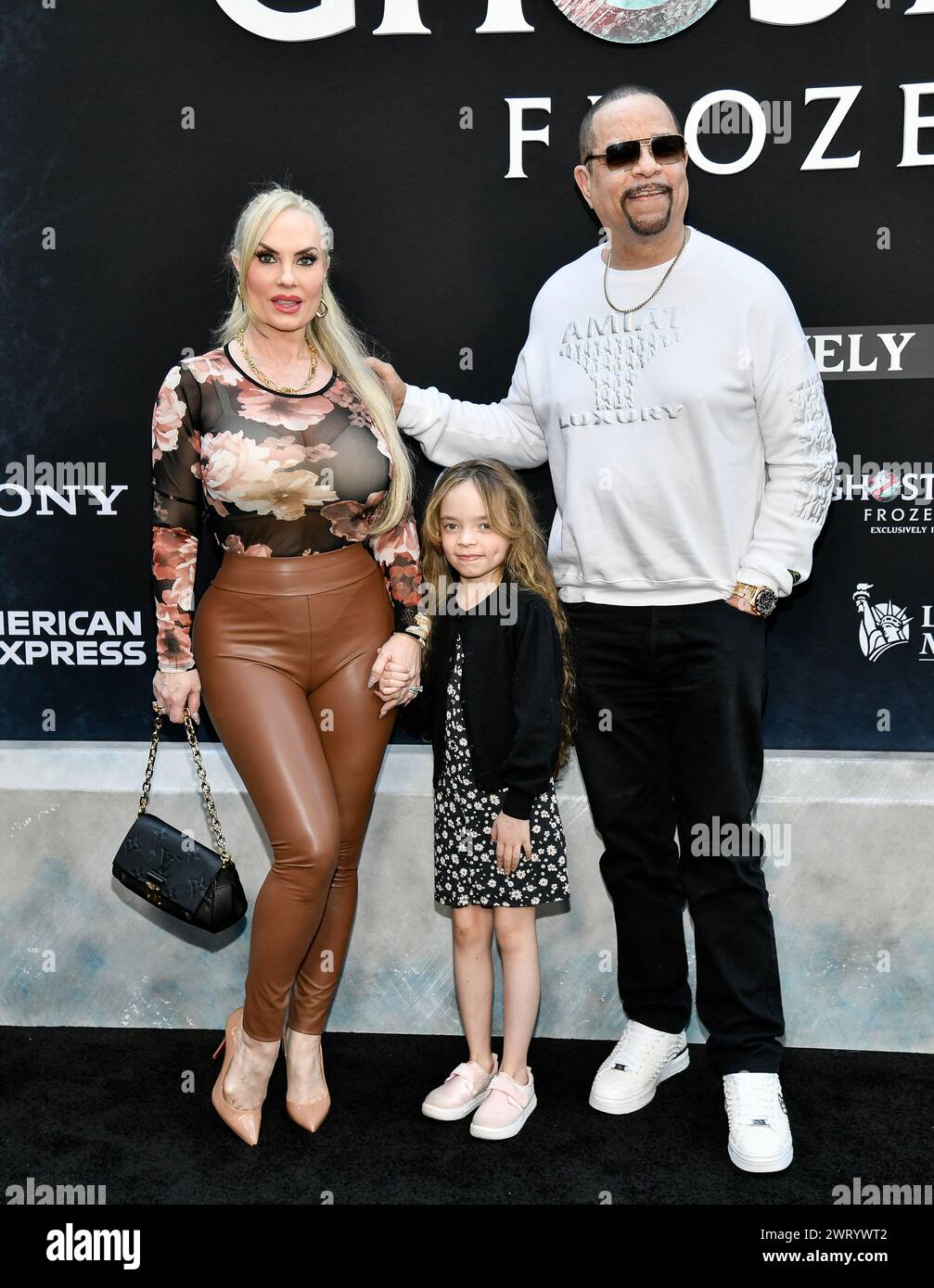 Ice-T, right, poses with wife Coco Austin and daughter Chanel Marrow at ...