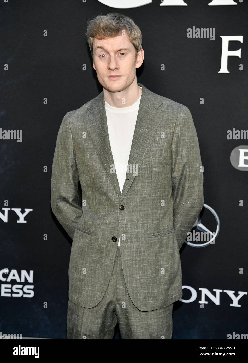 James Acaster attends the premiere of "Ghostbusters: Frozen Empire" at ...