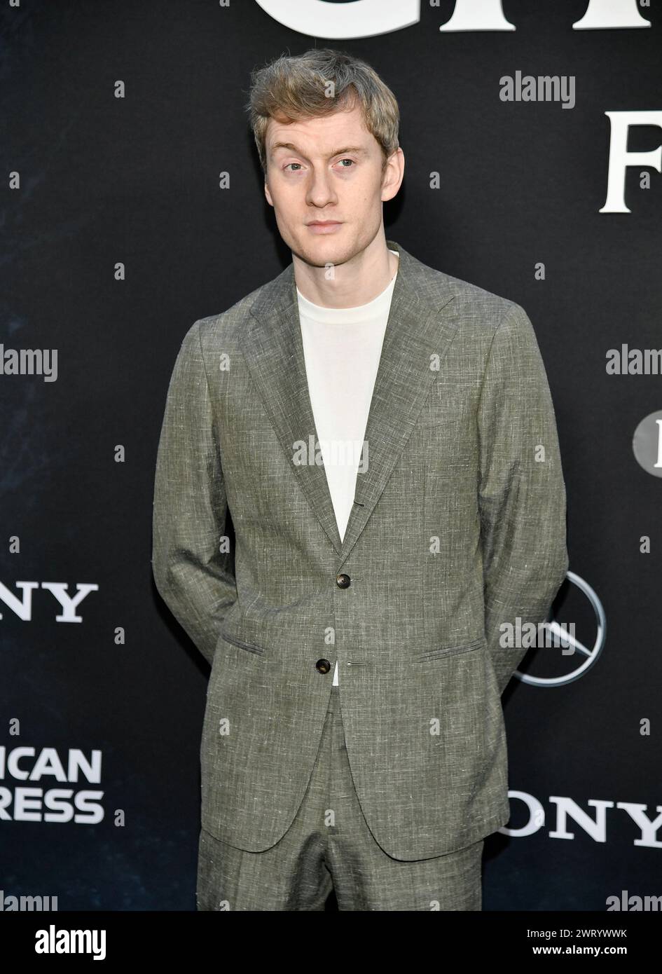 James Acaster attends the premiere of "Ghostbusters: Frozen Empire" at ...