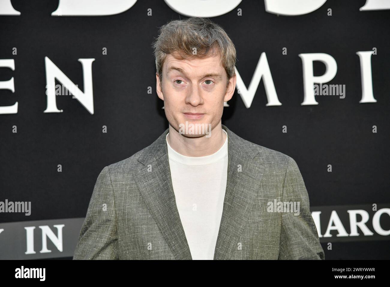 James Acaster attends the premiere of "Ghostbusters: Frozen Empire" at ...