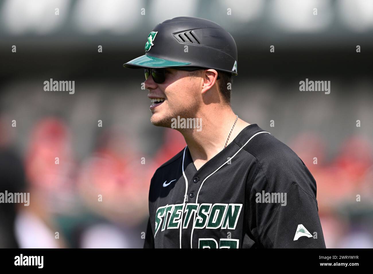 Stetson associate head coach Shane Gierke during an NCAA college ...