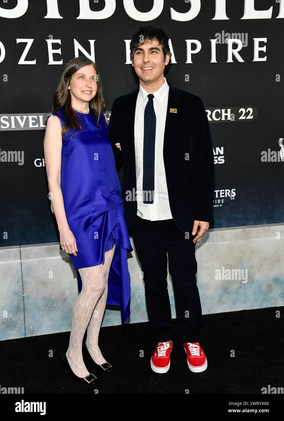 Writer-director Gil Kenan, right, and wife Eliza Kenan attend the ...