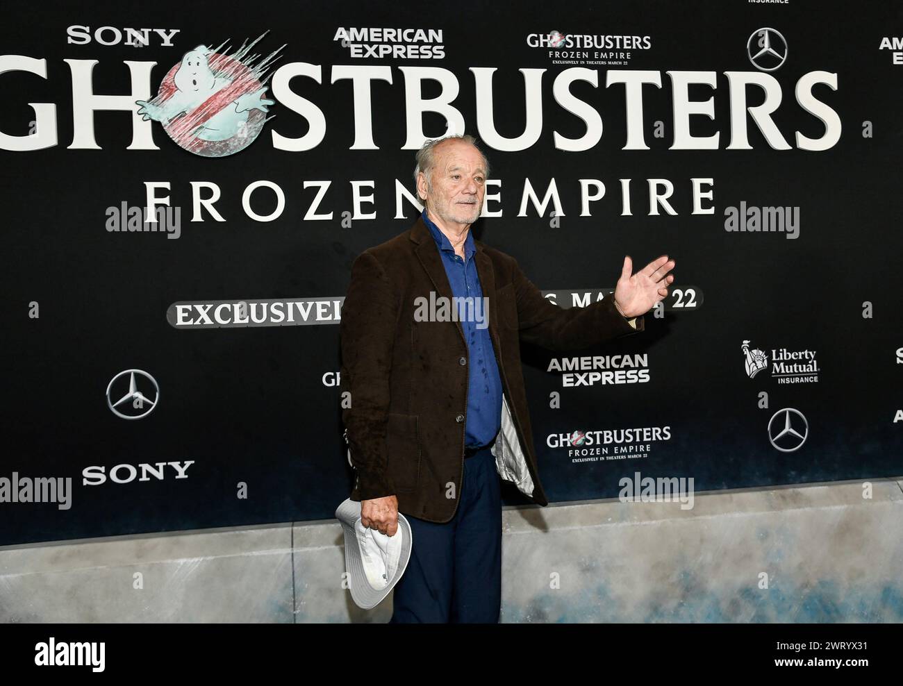 Bill Murray attends the premiere of "Ghostbusters: Frozen Empire" at ...