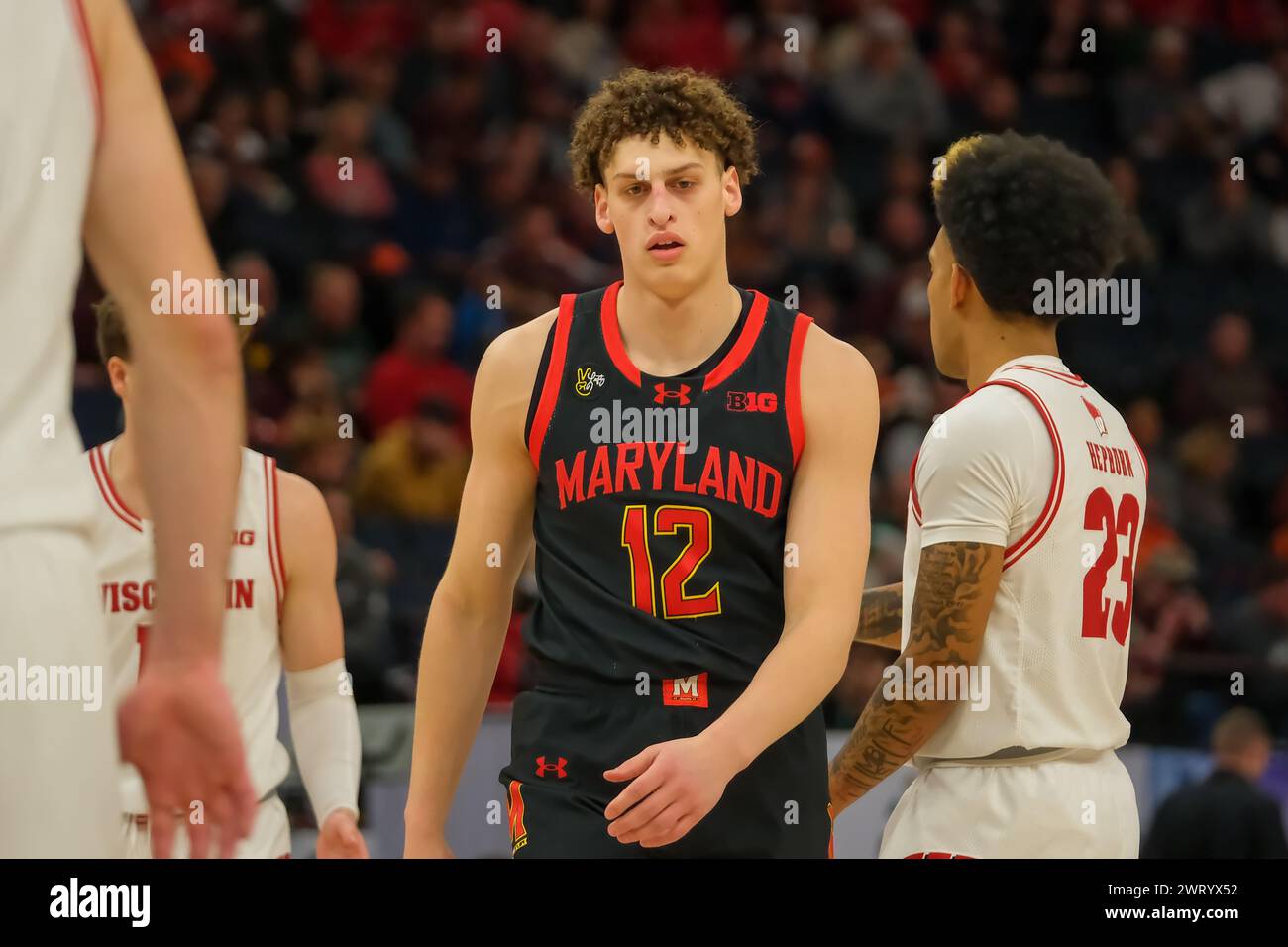 Minneapolis, Minnesota, USA. 14th Mar, 2024. Maryland Terrapins forward ...