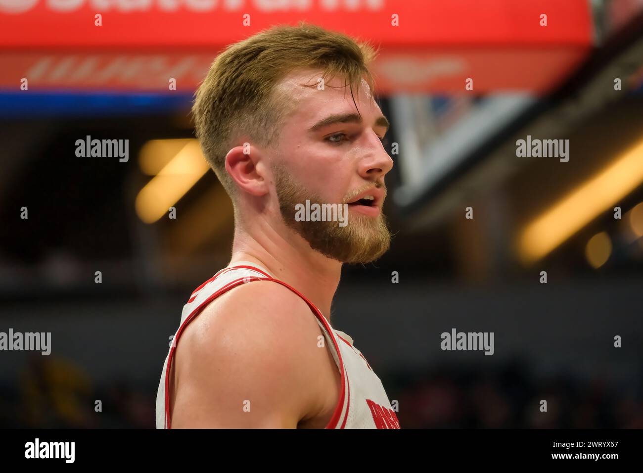 Minneapolis, Minnesota, USA. 14th Mar, 2024. Wisconsin Badgers forward ...