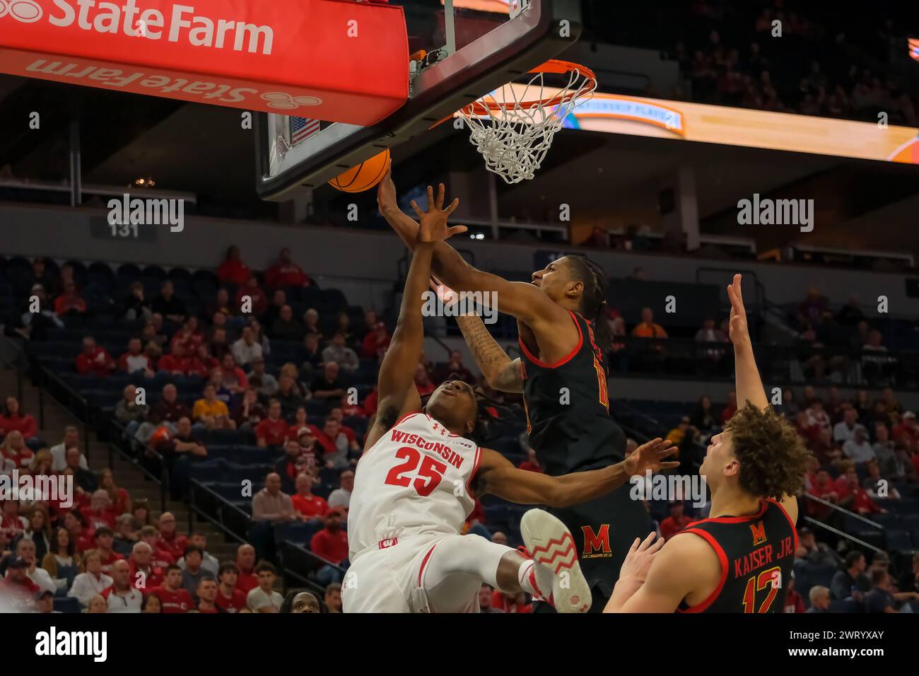 Minneapolis, Minnesota, USA. 14th Mar, 2024. Wisconsin Badgers guard ...