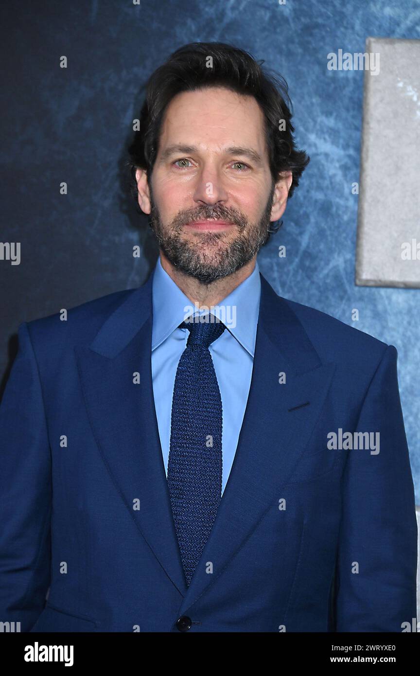 Paul Rudd arrives at the NYC Premiere of "Ghostbusters: Frozen Empire ...