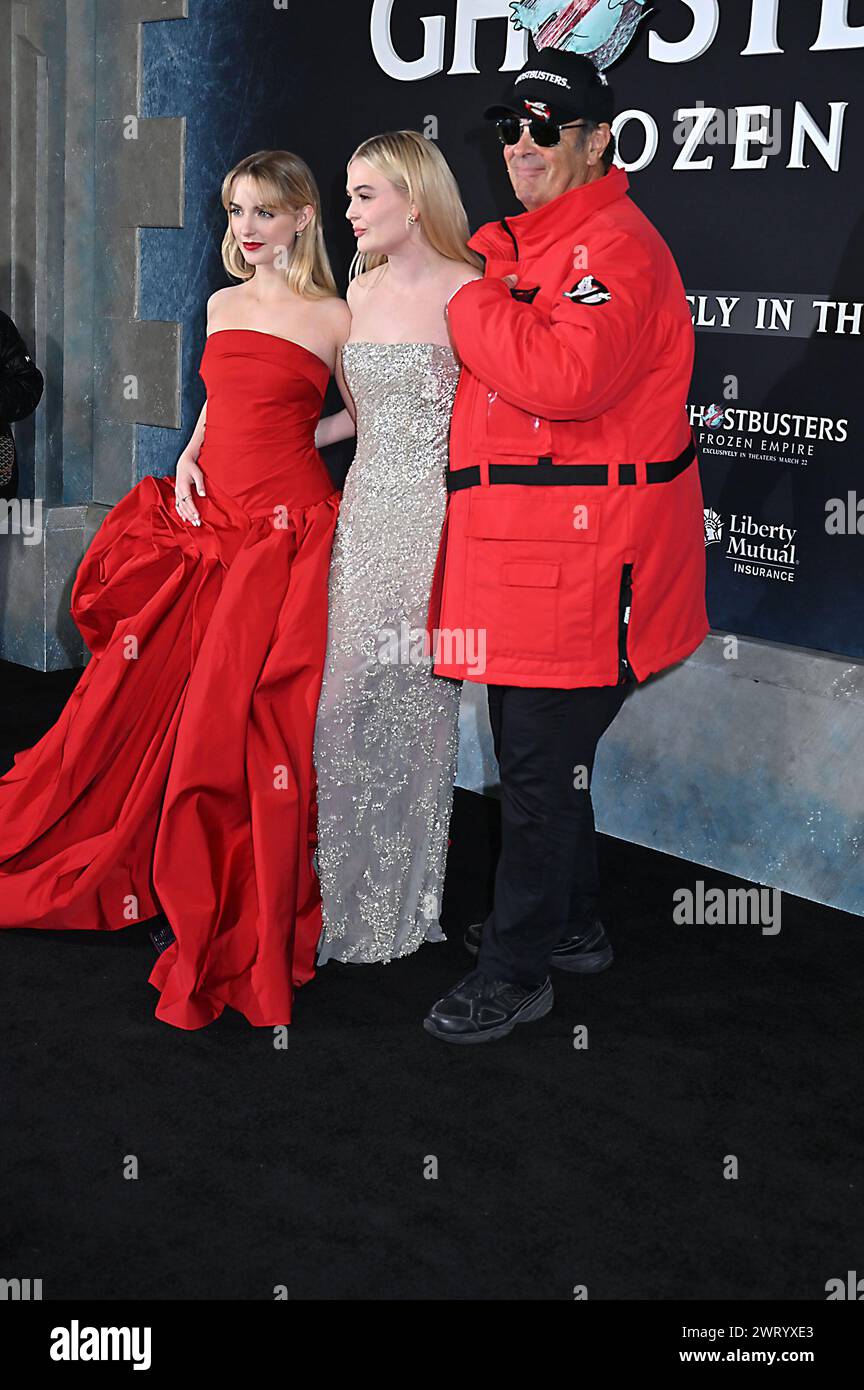 McKenna Grace, Emily Alyn Lind and Dan Aykroyd arrive at the NYC ...