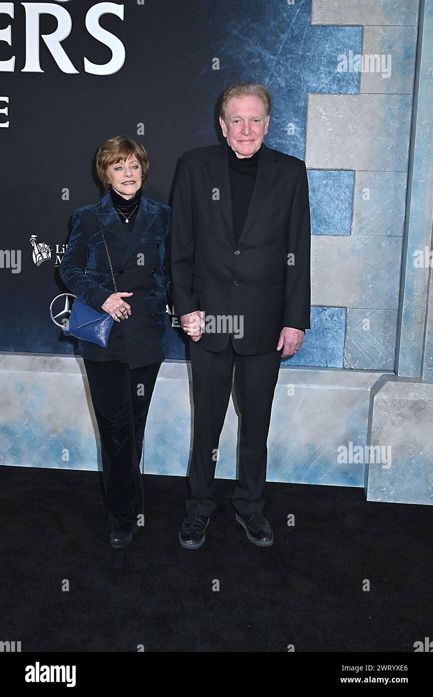 Bobbi Goldin and William Atherton arrive at the NYC Premiere of "Ghostbusters: Frozen Empire" at ...