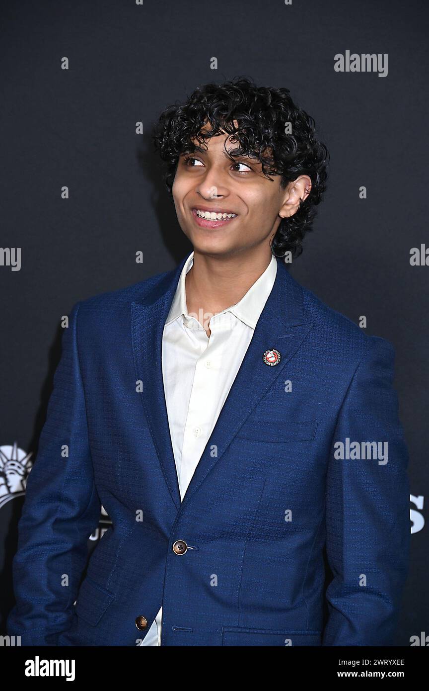 Aryan Simhadri arrives at the NYC Premiere of "Ghostbusters: Frozen ...