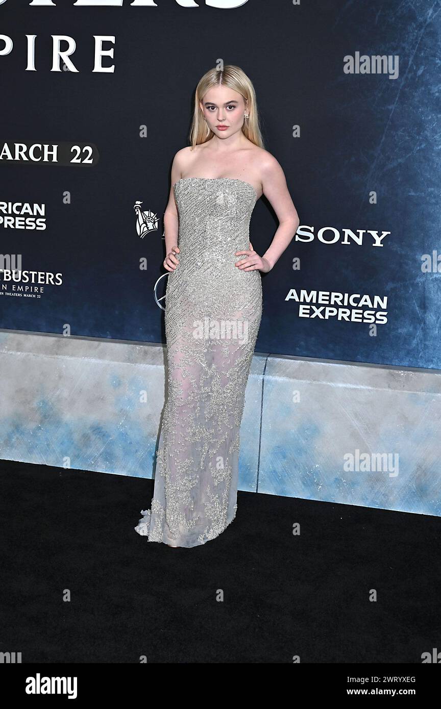 Emily Alyn Lind arrives at the NYC Premiere of "Ghostbusters: Frozen ...