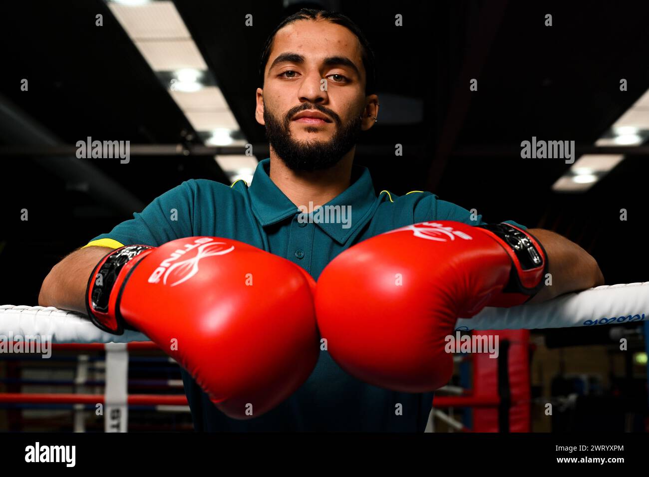 Canberra, Australia. 15th Mar, 2024. Australian boxer Yusuf Chothia ...