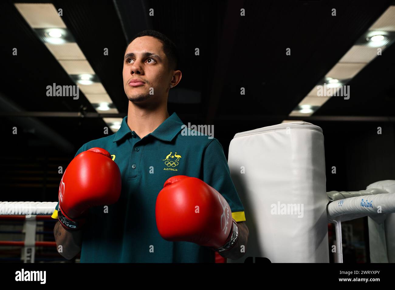 Canberra, Australia. 15th Mar, 2024. Australian boxer Charlie Senior ...