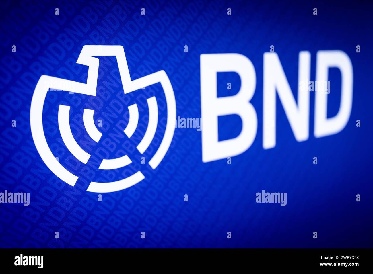 Berlin, Germany. 12th Mar, 2024. The new logo of the Federal ...