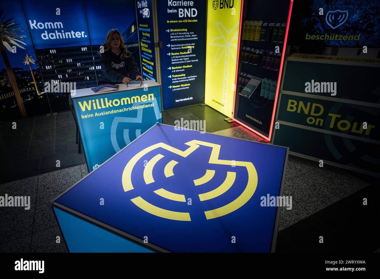 Berlin, Germany. 12th Mar, 2024. The new logo of the Federal ...