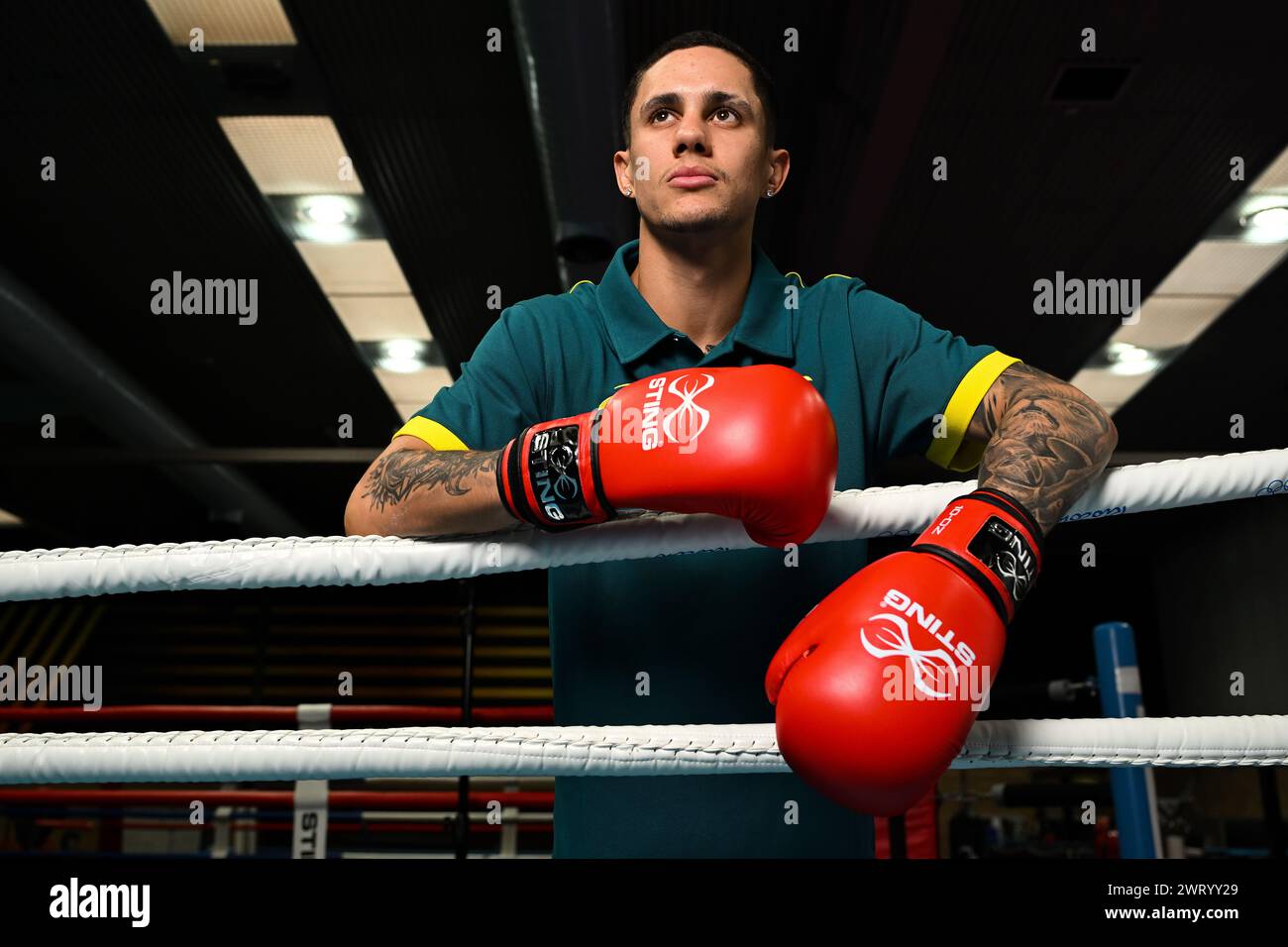 Canberra, Australia. 15th Mar, 2024. Australian boxer Charlie Senior ...