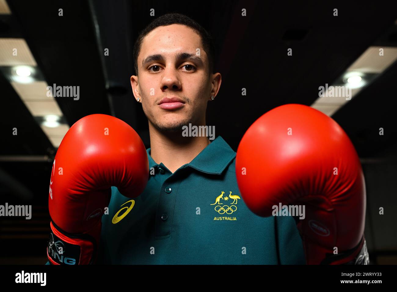 Canberra, Australia. 15th Mar, 2024. Australian boxer Charlie Senior ...