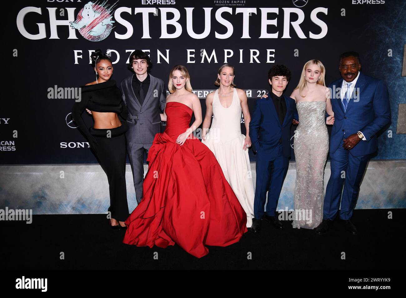 New York, USA. 14th Mar, 2024. (L-R) Celeste O'Connor, Finn Wolfhard ...