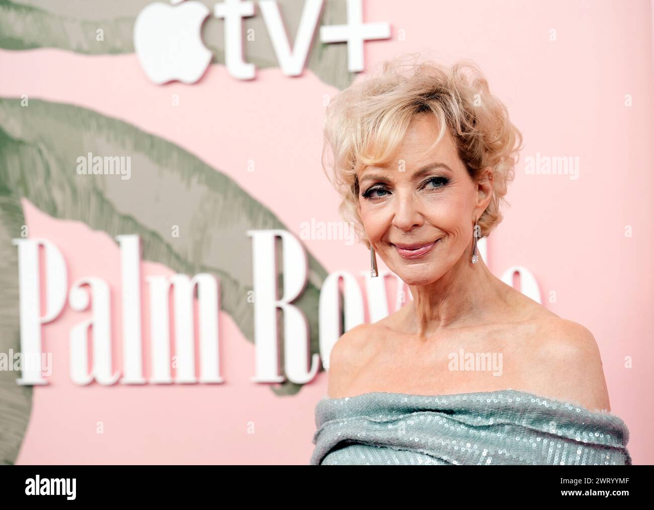 Allison Janney, a cast member in "Palm Royale," poses at the premiere ...