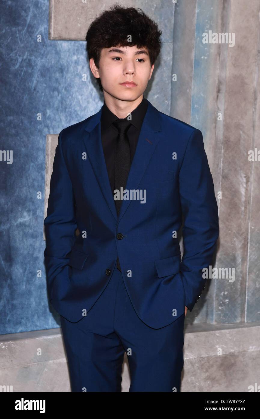 New York, USA. 14th Mar, 2024. Logan Kim attends the premiere of ...