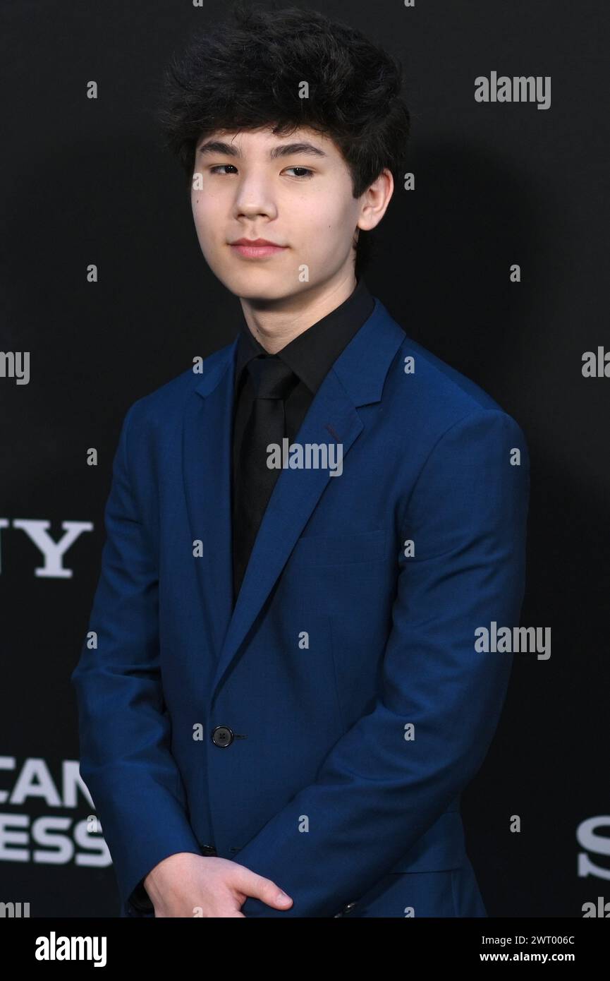 New York, USA. 14th Mar, 2024. Logan Kim attends the premiere of ...