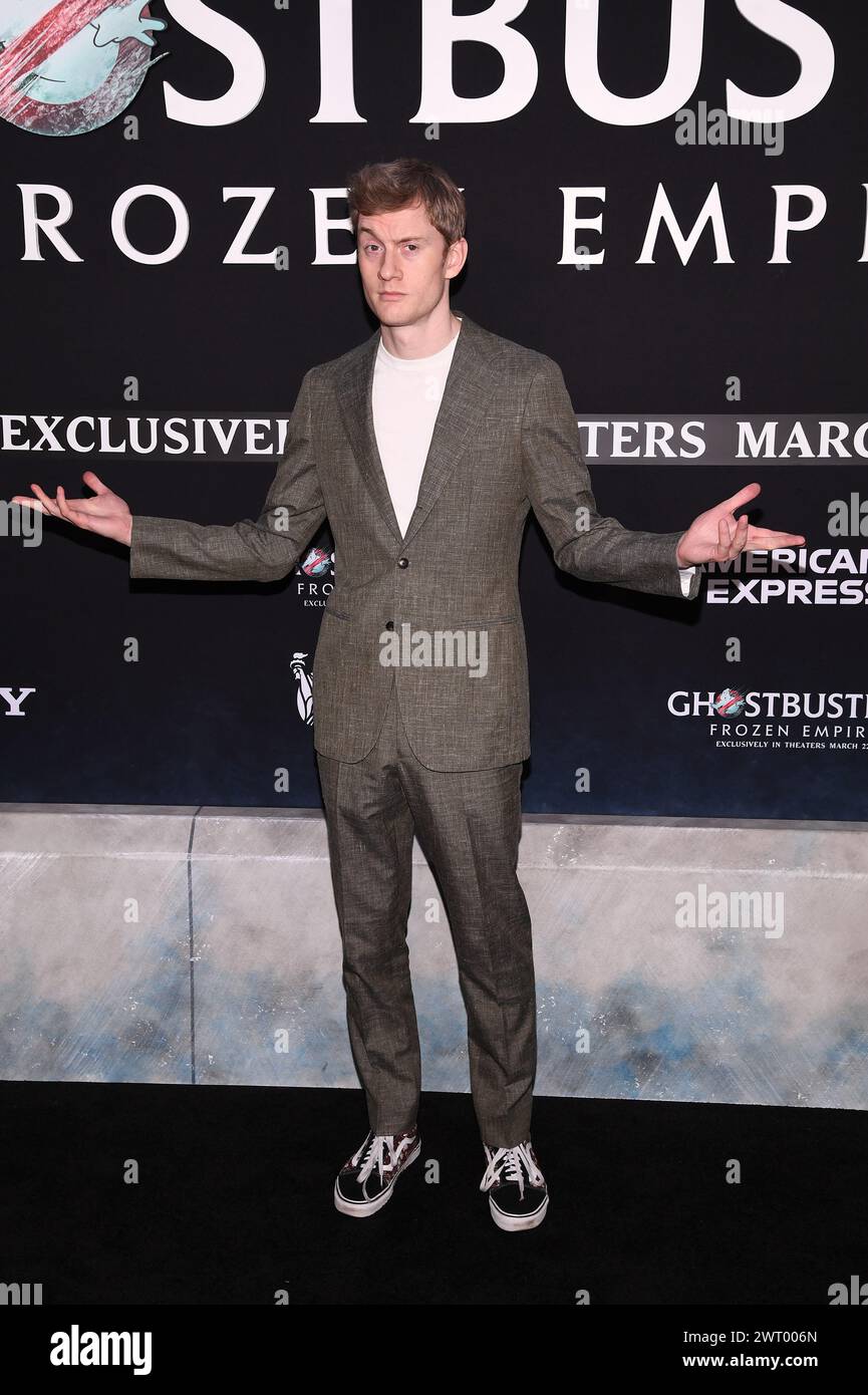 New York, USA. 14th Mar, 2024. James Acaster attends the premiere of ...