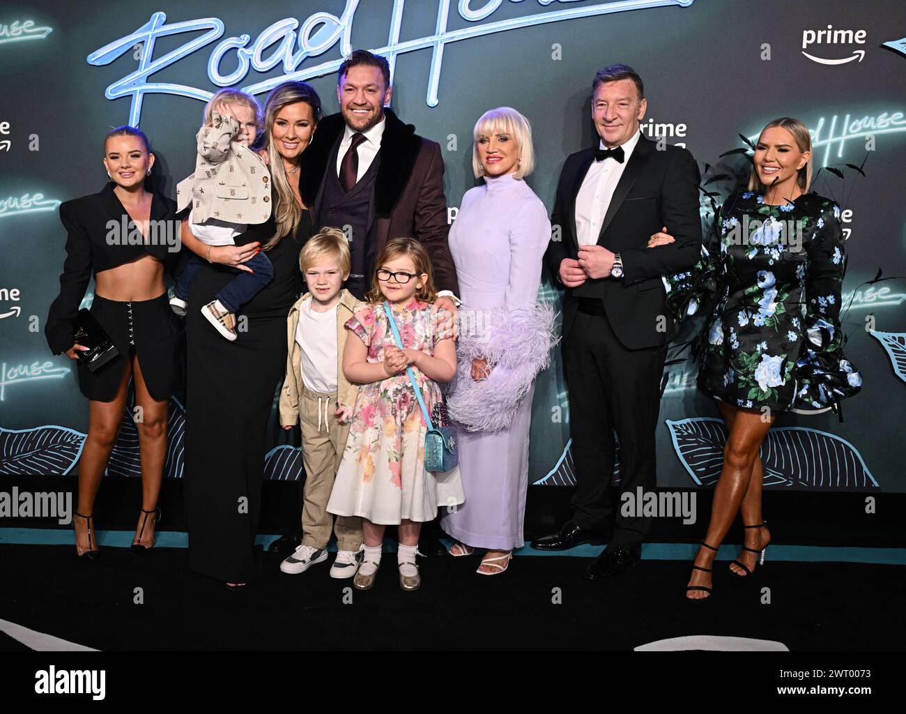 London, UK. 14th Mar, 2024. Conor McGregor, mother Margaret, partner ...