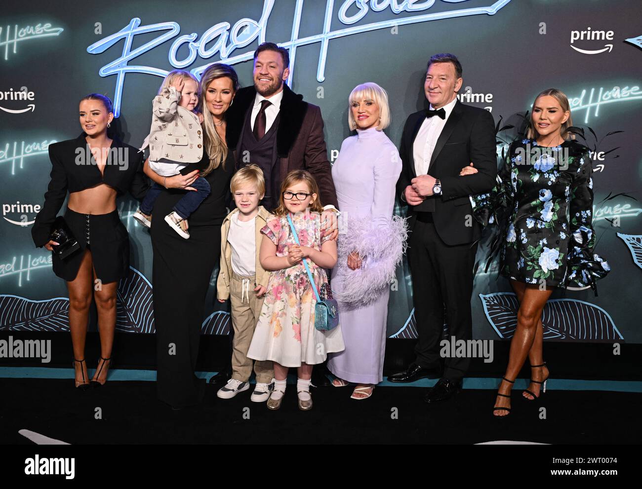 London, UK. 14th Mar, 2024. Conor McGregor, mother Margaret, partner ...